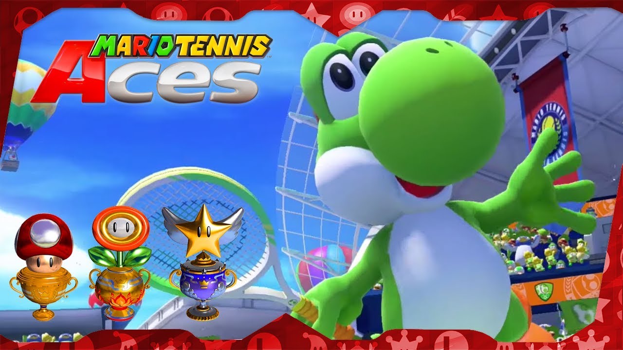 All Tournament Cups (Yoshi gameplay) | Mario Tennis Aces for Switch ᴴᴰ ...