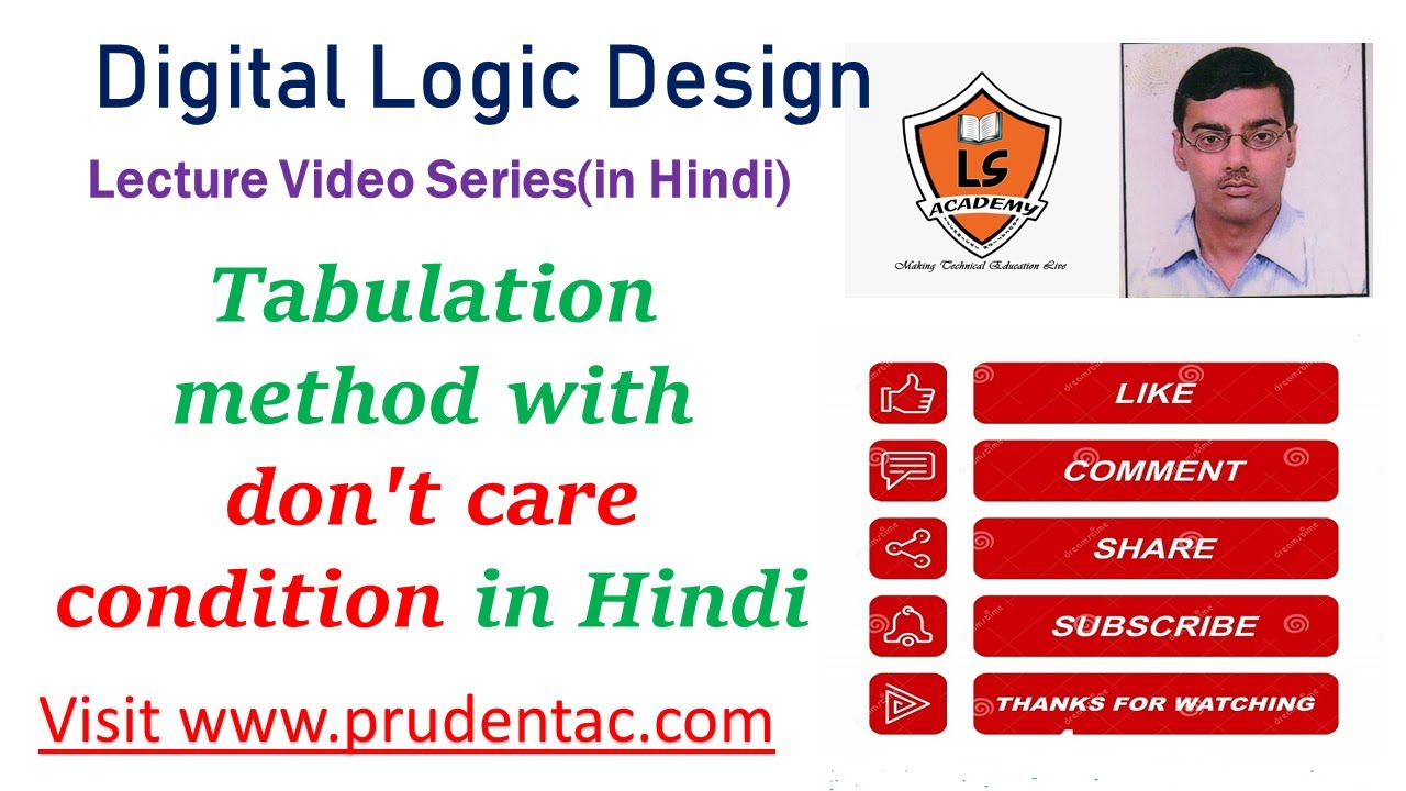 Tabulation Method With Dont Care Condition In Digital Logic Design Youtube 7236