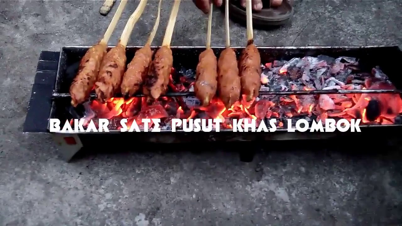 Sate pusut khas lombok - YouTube
