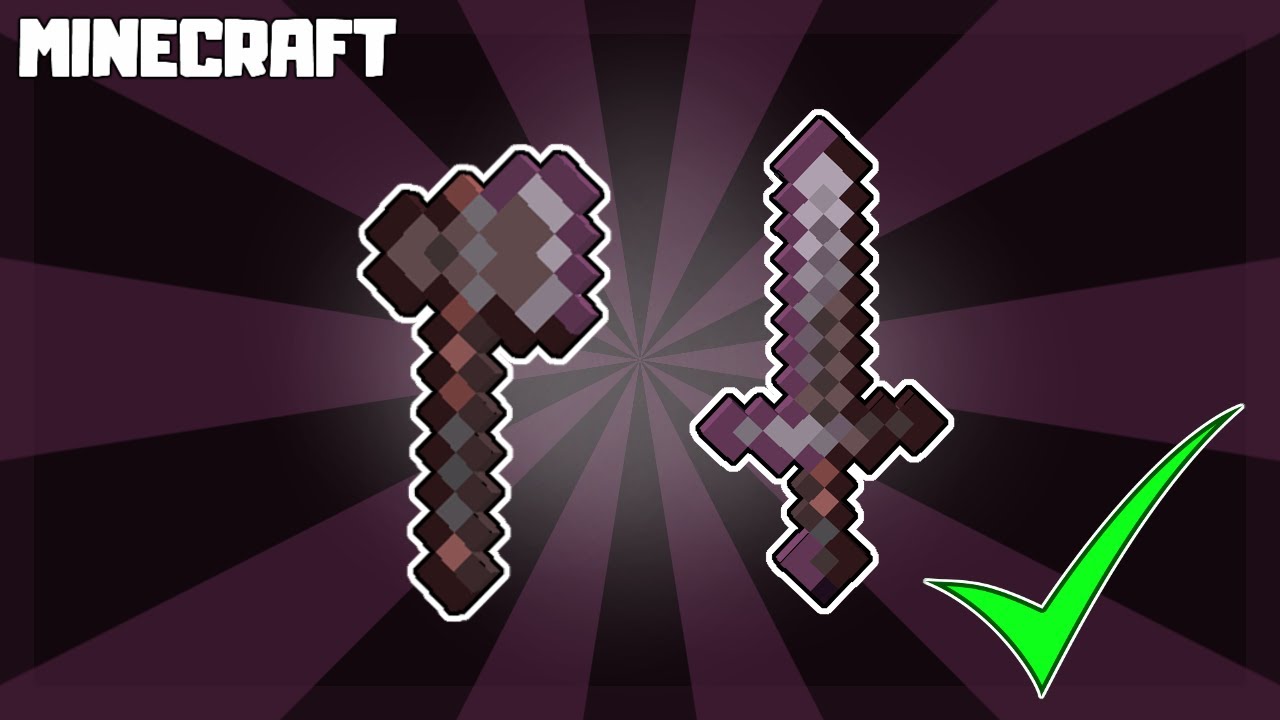 How to Make NETHERITE WEAPONS in Minecraft! 1.16.5 - YouTube