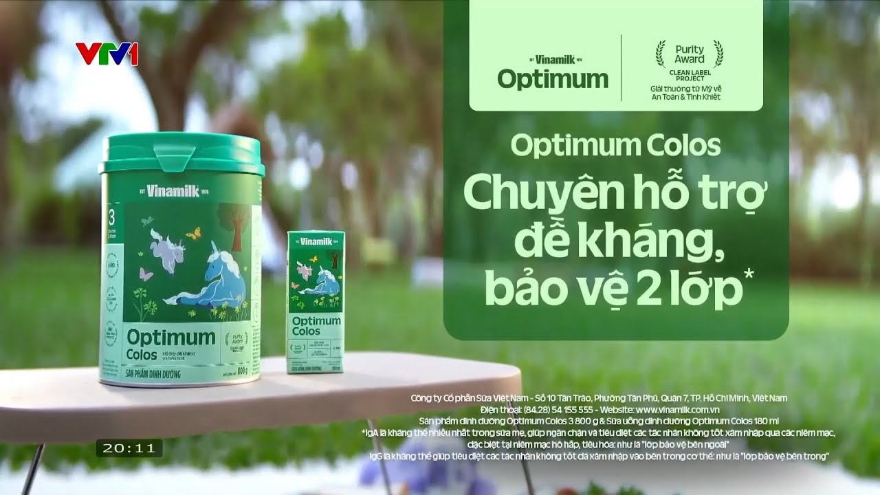 TVC Vinamilk Optimum Colos - Chuyên hỗ trợ đề kháng, bảo vệ 2 lớp (30s ...