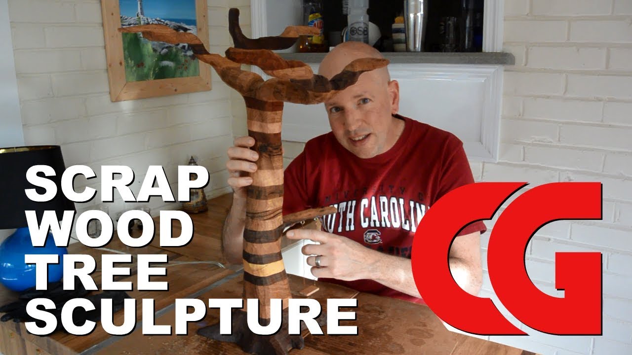Tree Sculpture from Off-Cuts - YouTube