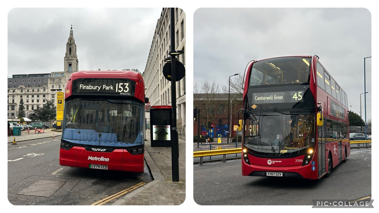 The First Day of Route 45 Extension & Metroline Operations on Route 153 ...