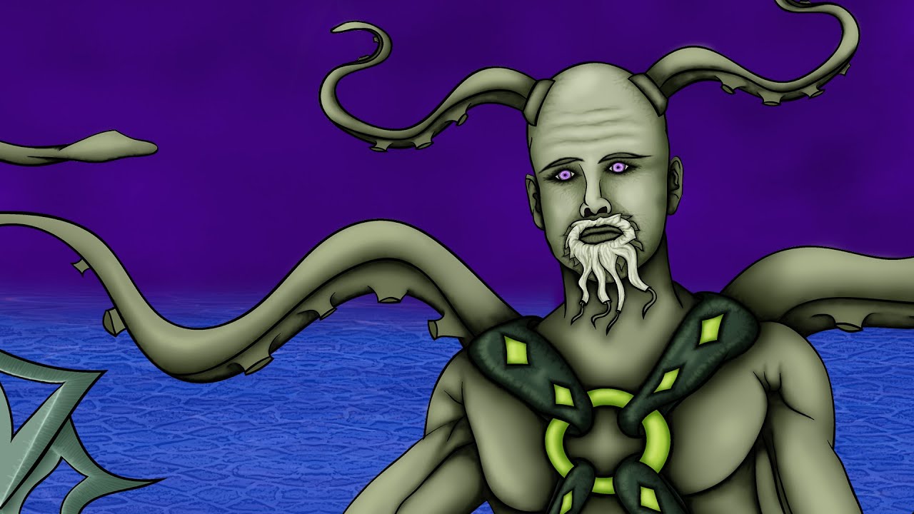 Digital Drawing of a Mutant Squid Man (Character Design) - Time Lapse ...