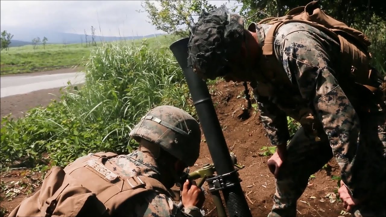 U.S. Marines Conduct Fire Missions With 81mm Mortars - YouTube