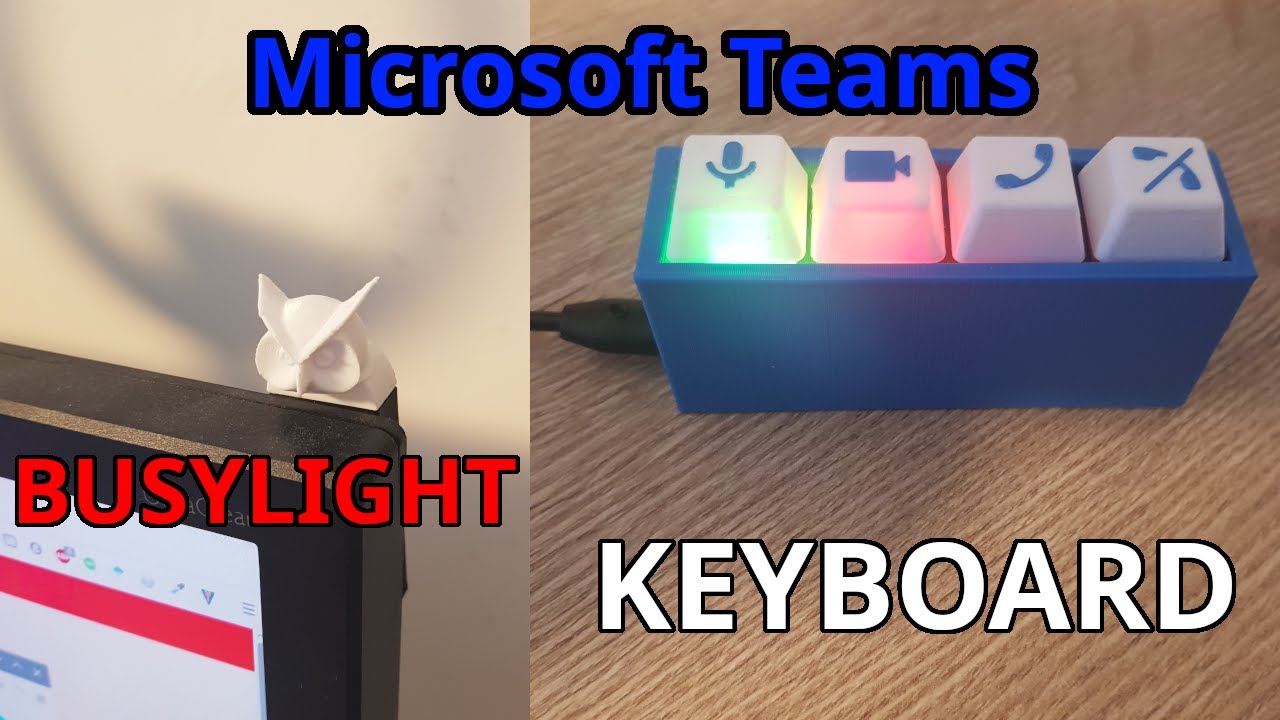 Microsoft Teams Busylight and Keyboard Test and Assembly - YouTube