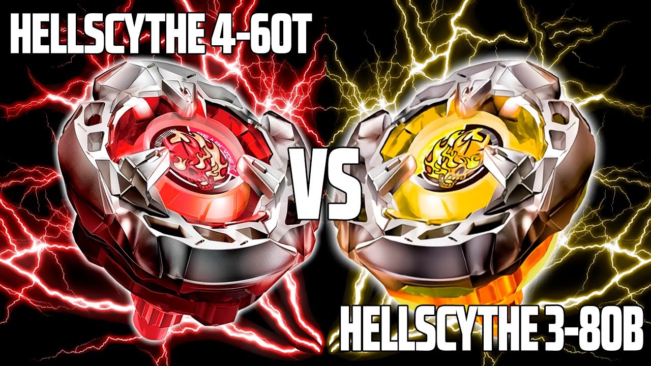 HELLSCYTHE 4-60T VS HELLSCYTHE 3-80B | BEYBLADE X NARRADO - YouTube