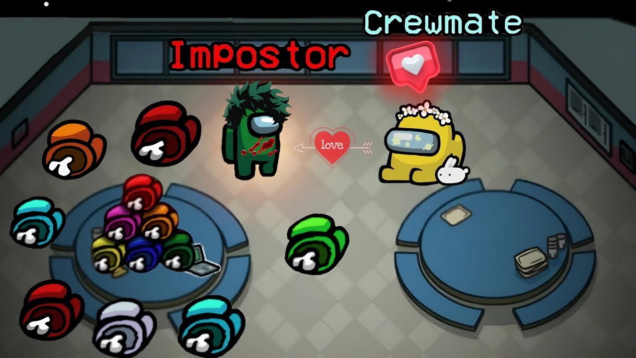 😍among us Imposter and crewmate love story 😘 #amongus #imposter #gaming ...