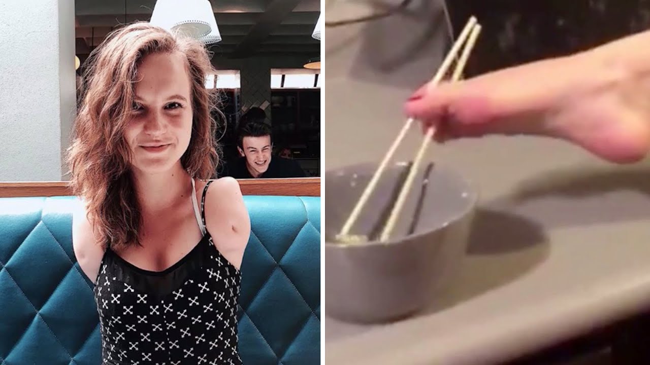 Inga wird ohne Arme geboren – heute meistert sie ihren Alltag komplett ...