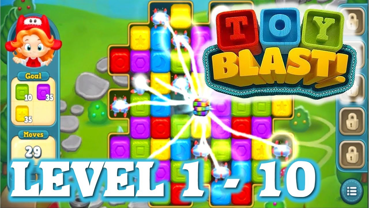Toy Blast Level 1 - 10 - YouTube