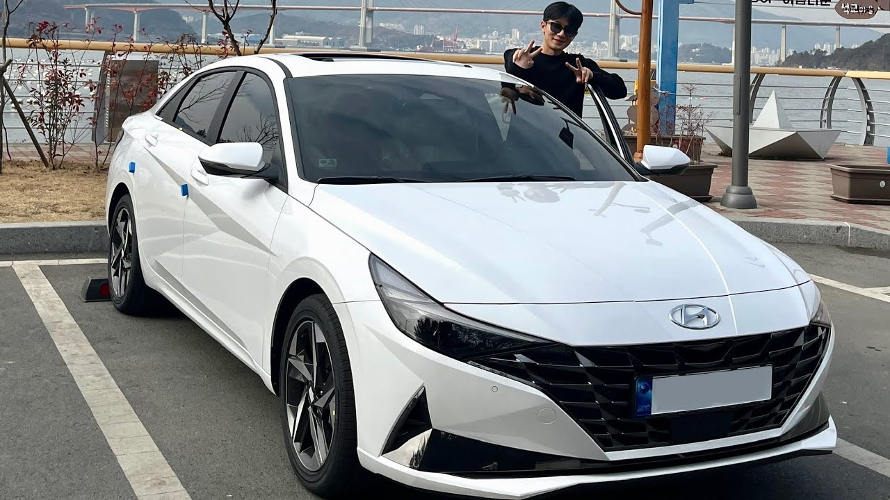 23살 대학생 🚘 첫 차 출고 브이로그 🚘 아반떼 CN7 인스퍼레이션 풀옵션 베이지시트 - YouTube