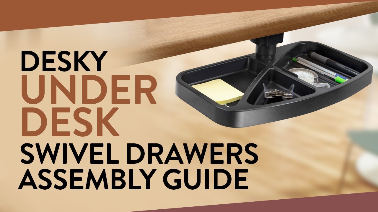 Desky Under Desk Swivel Draw Assembly Guide - YouTube