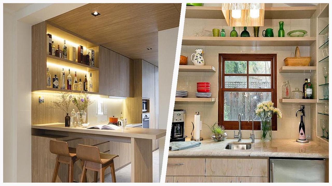 75 Home Bar With Light Wood Cabinets Design Ideas You'll Love 🔴 - YouTube