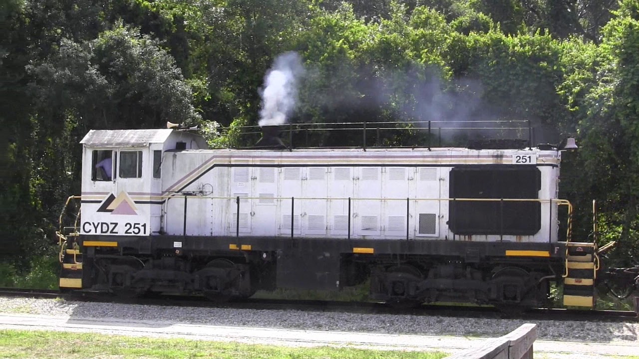 Florida Railroad Museum, ALCO S2 #251 ride and run by's 5-19-19 - YouTube