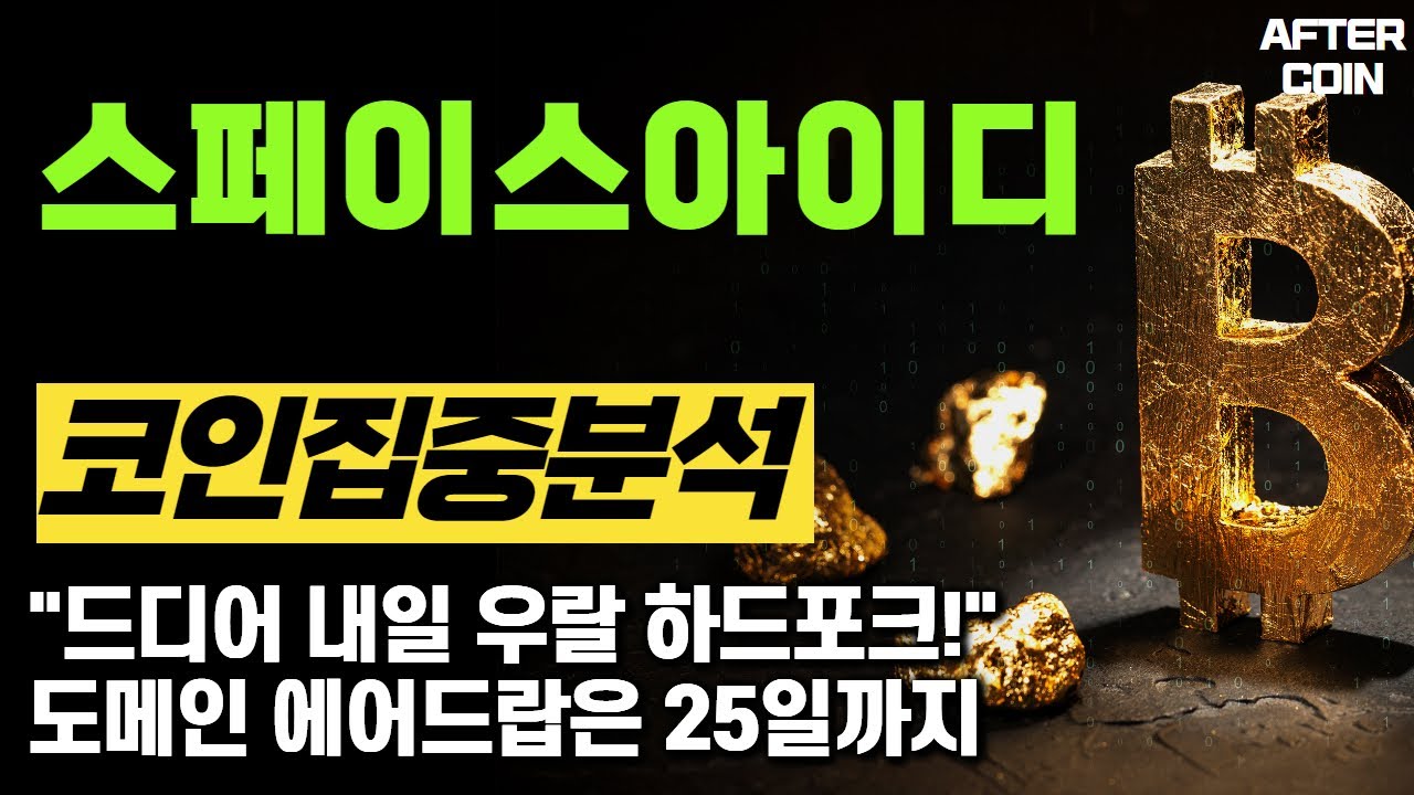 스페이스아이디 코인 드디어 내일 우랄 하드포크 도메인 에어드랍은 25일까지 스페이스아이디 스페이스아이디분석