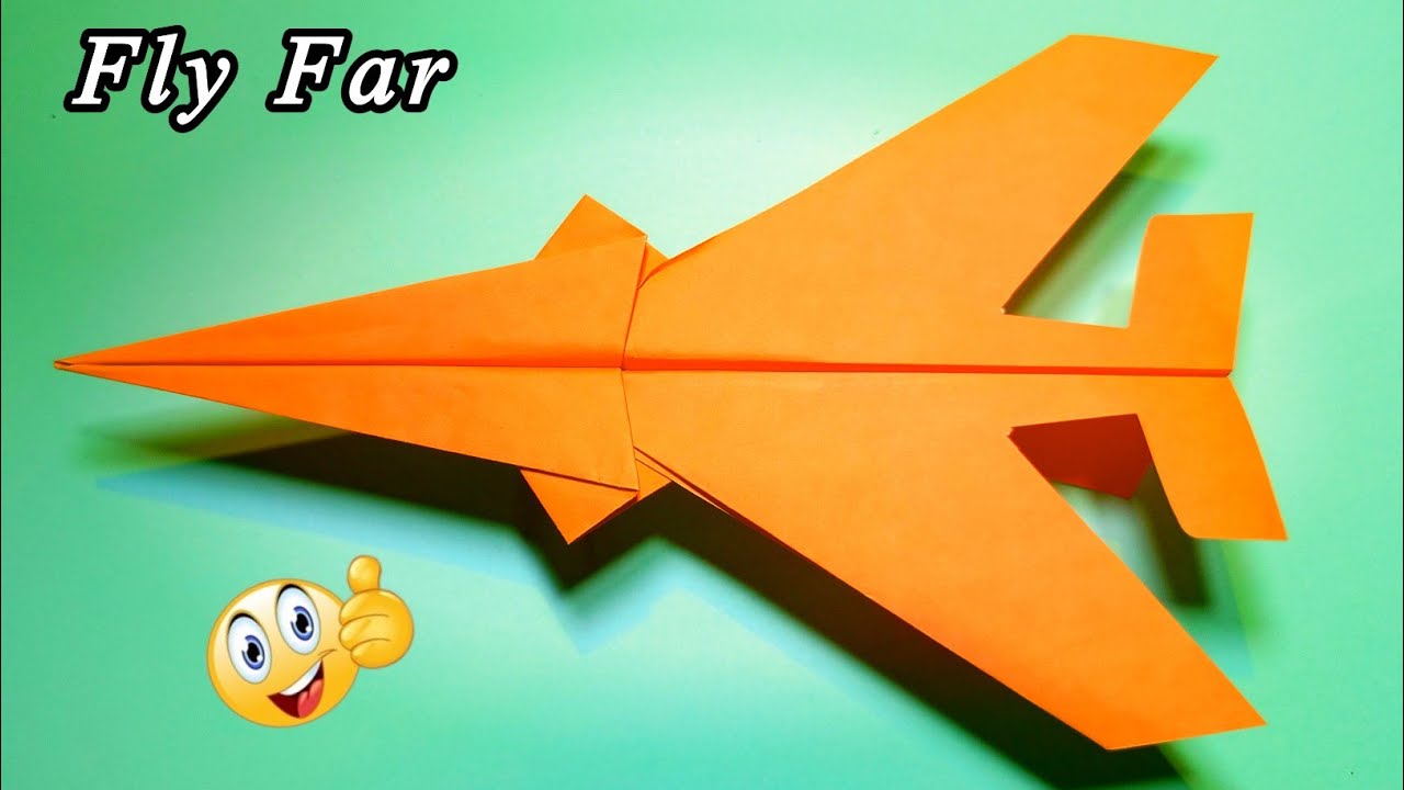 How To Make A Paper Airplane Easy that Flies Far\Easy PAPER PLANE that ...