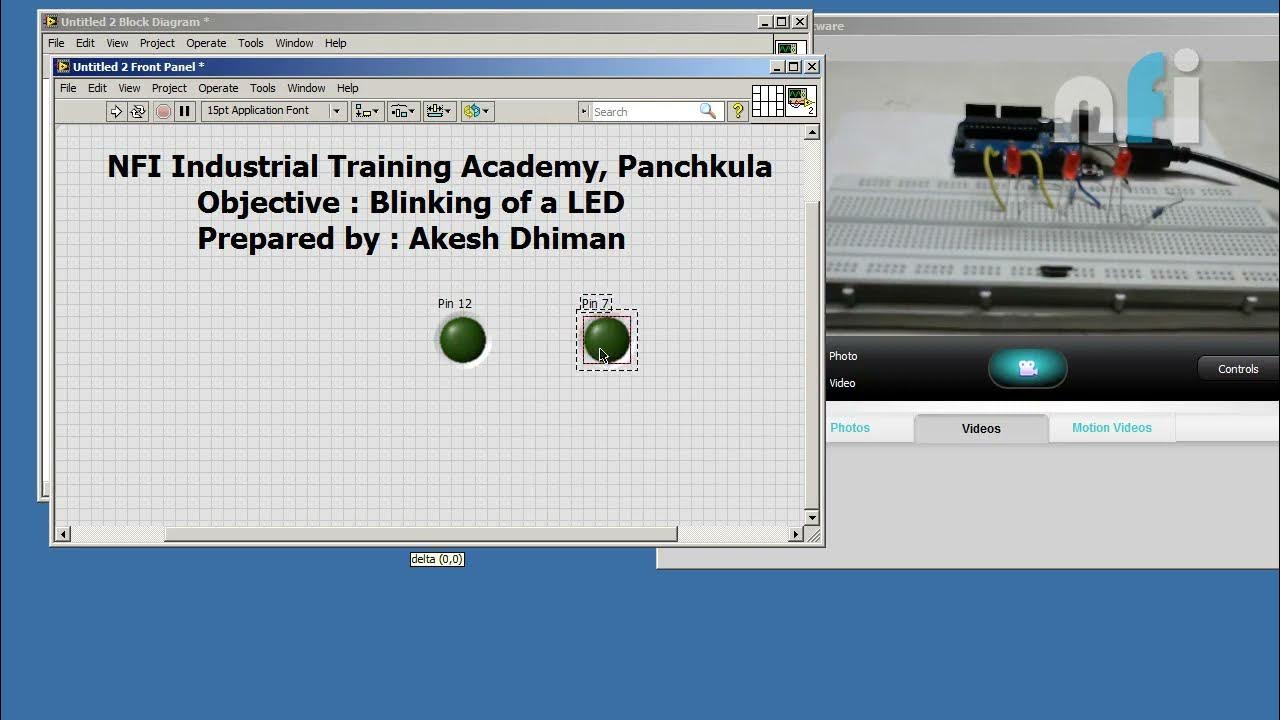42 Blinking of LED using LabVIEW - YouTube