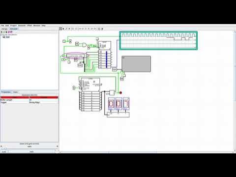Logisim evolution main of keyboard decoder - YouTube