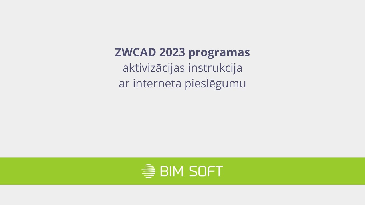 ZWCAD 2023 aktvizācijas instrukcija ar ID kodu (ZWCAD software ...