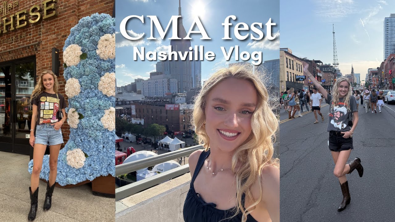 CMA FEST NASHVILLE VLOG | New Cowboy Boots, Concerts, Outfits!🤠 - YouTube
