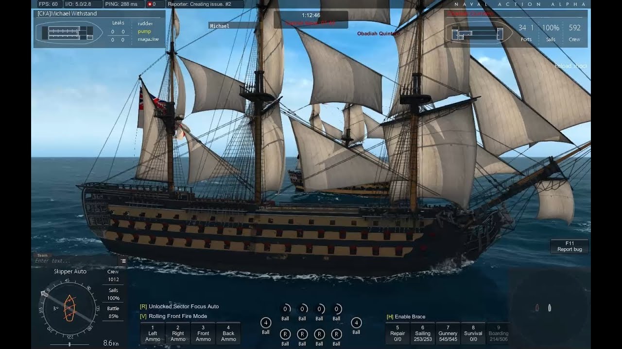L'Ocean, French First Rate Ship of the Line, Naval Action - YouTube