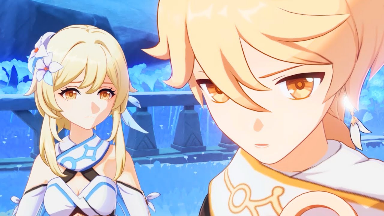 Aether gets Jealous of Columbina... (Genshin Luna I Cutscene) - YouTube