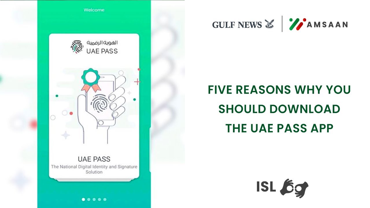 Five reason why you should download the UAE PASS APP - YouTube