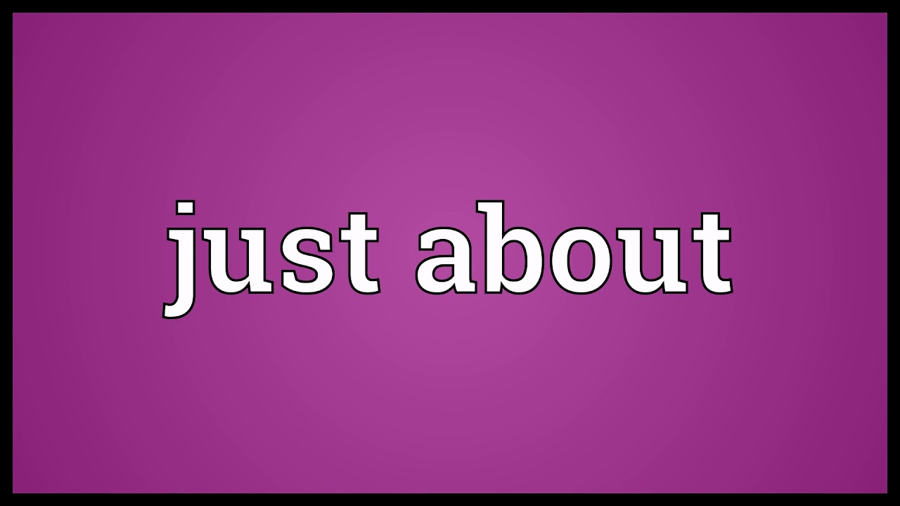 Just about Meaning | Wordogram - YouTube