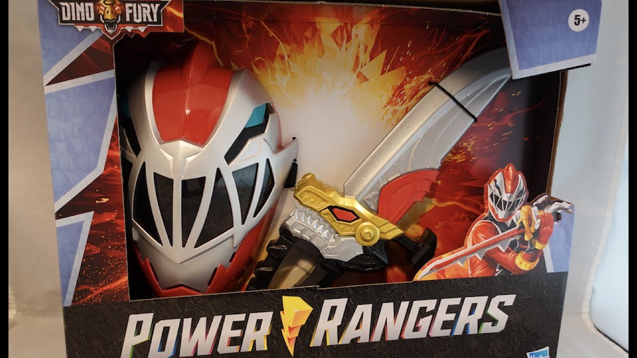 Dino Dagger & Red Ranger Mask Gear Set Review | Power Rangers Dino Fury ...