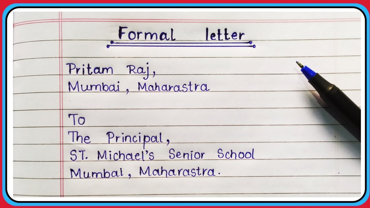 Letter writing || How to write letter- Formal Letter and Informal ...