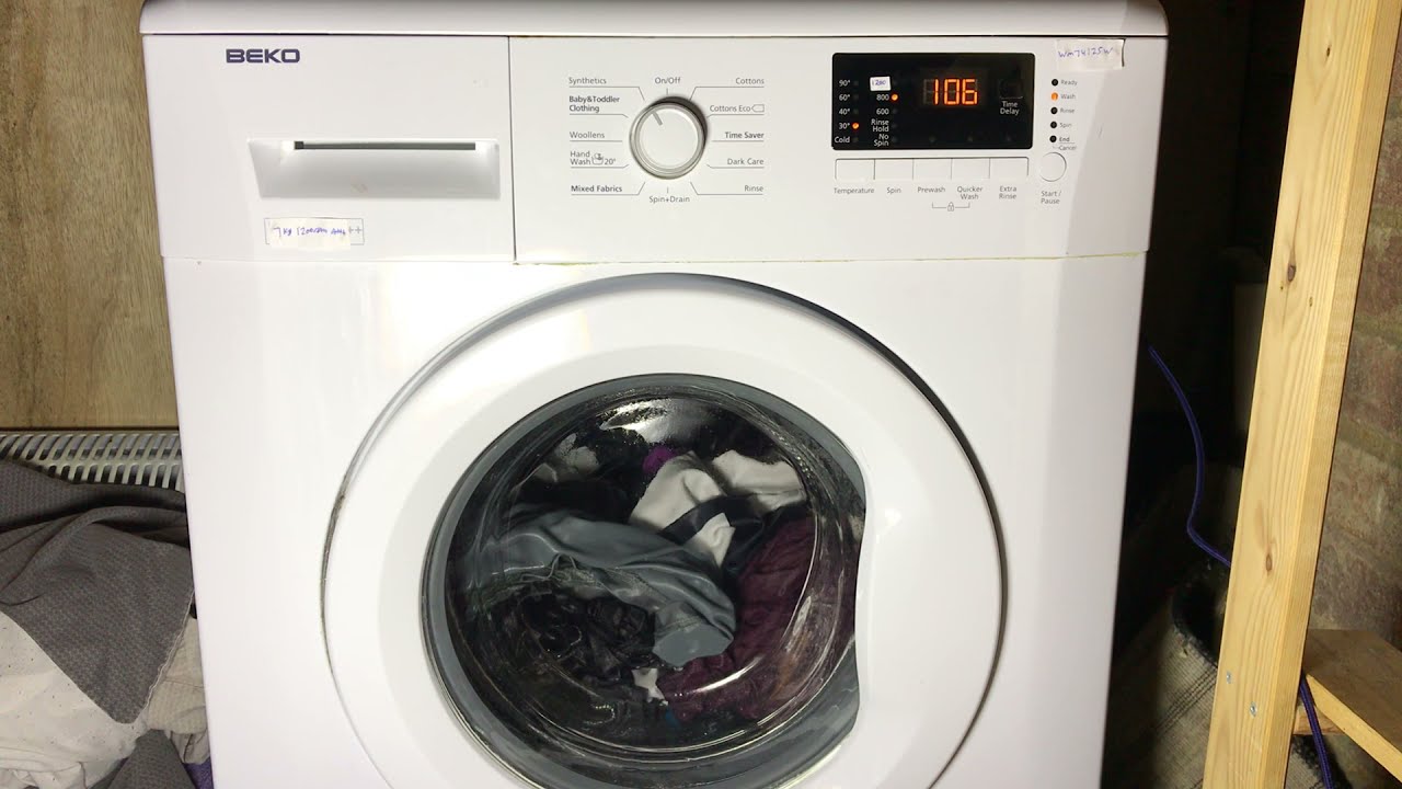 beko WM74135W - synthetic 30 - YouTube