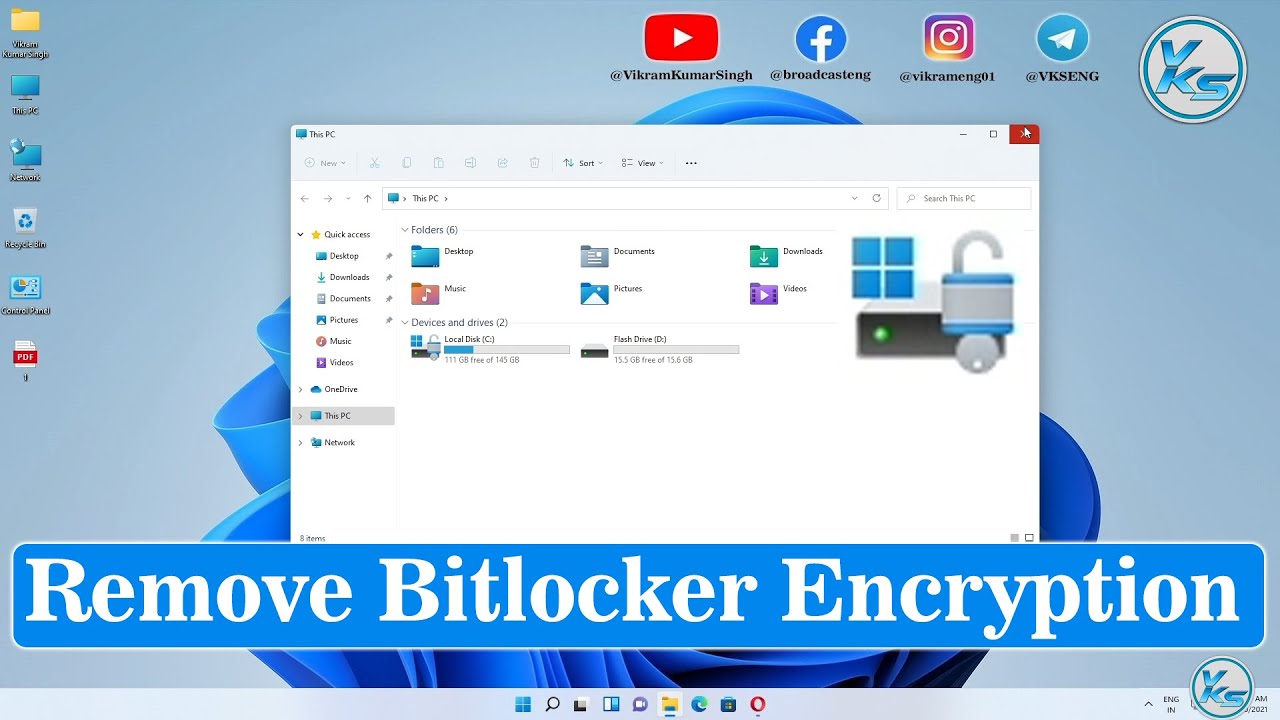 How To Remove Bitlocker Encryption in Windows 11 | Turn Off Bitlocker ...