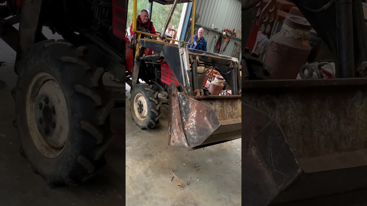 YANMAR YM186D 4WD FRONT END LOADER - YouTube