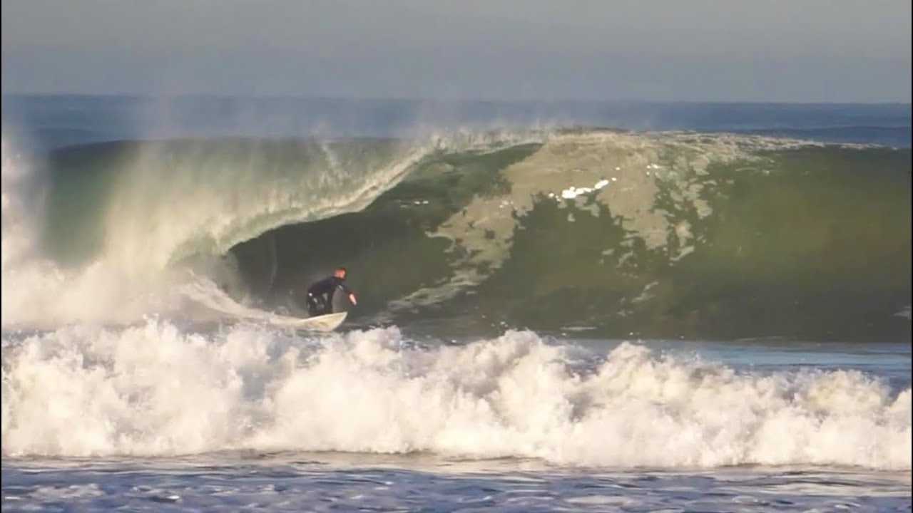 Surfing PERFECT Fall barrels in San Diego 2021 - YouTube