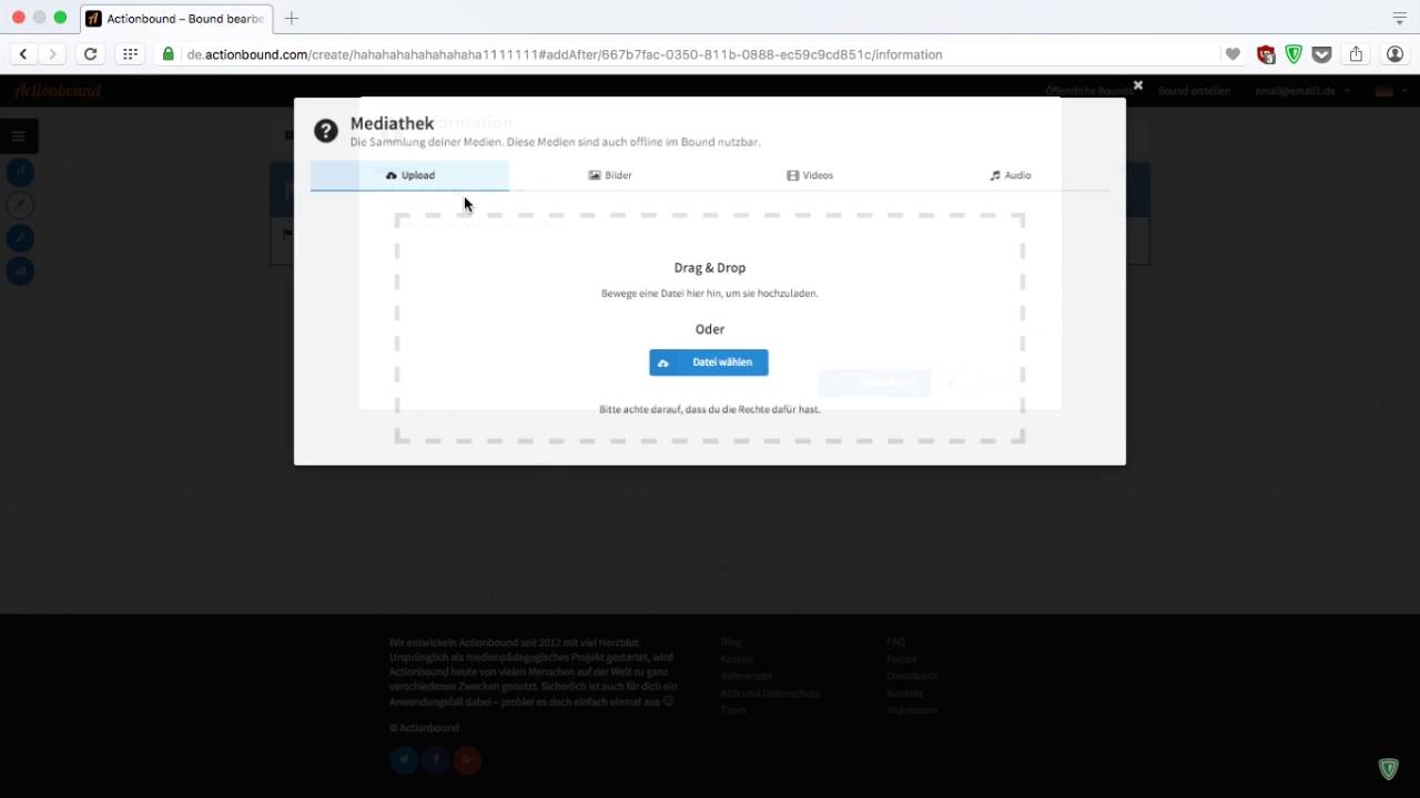 Actionbound für Einsteiger #2: Abschnitt und Infos - YouTube