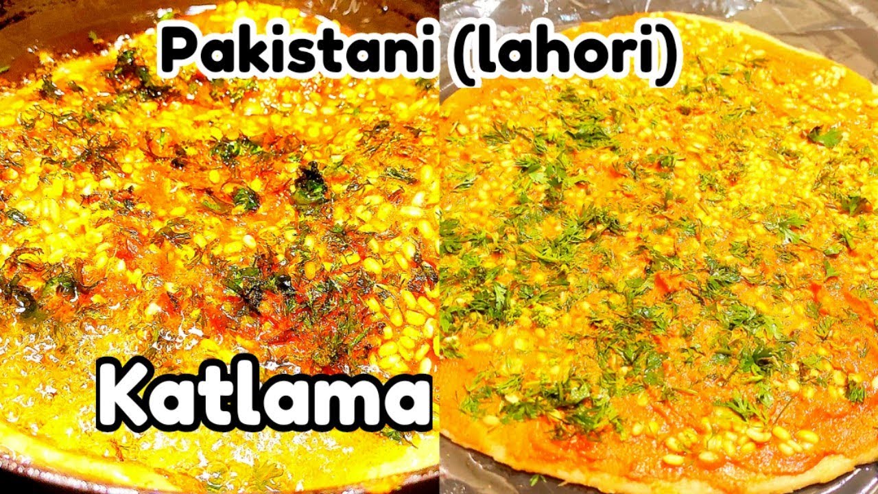 KATLAMA, Pakistani (FRIED PIZZA)& Lahori famous street food # ...