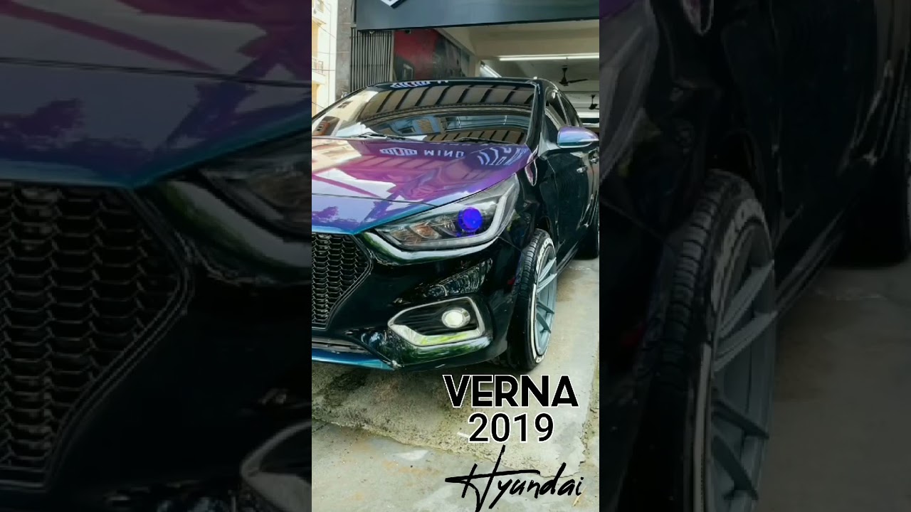 Verna 2019 model fully modified and z black led customised #shorts # ...