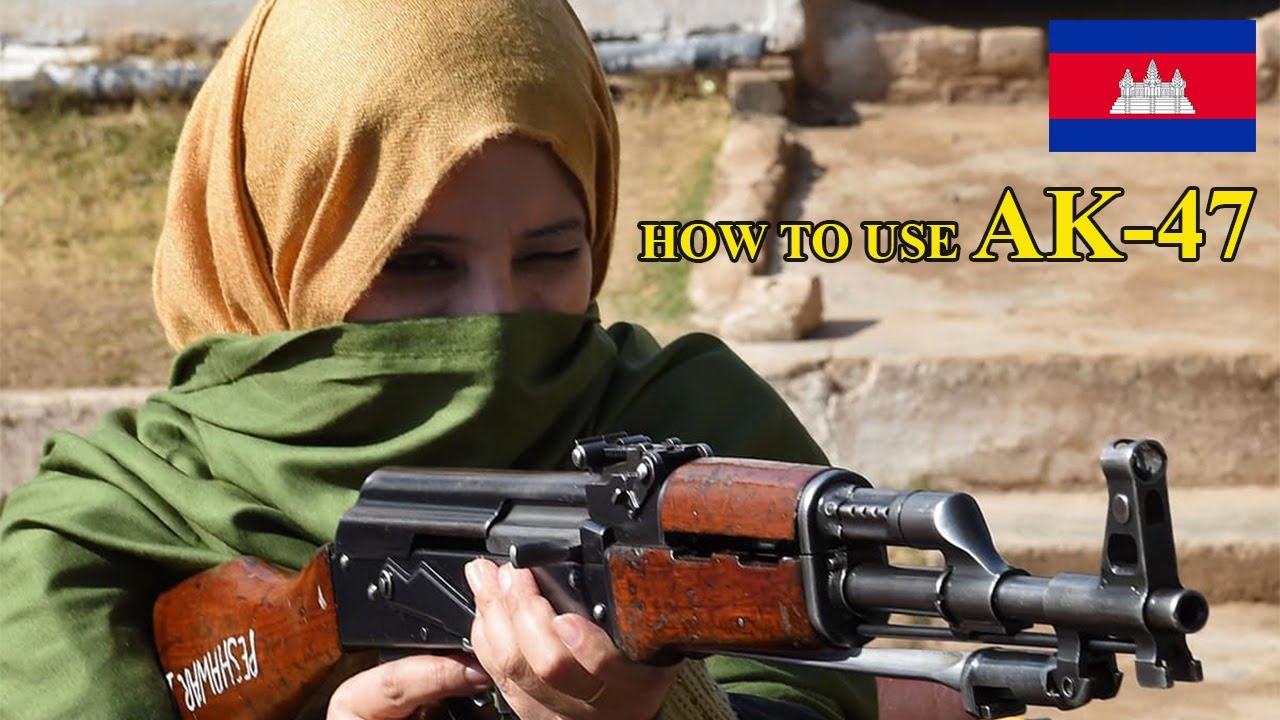 Teacher Of Police Train About How To Use AK-47 |Cambodia Military ...