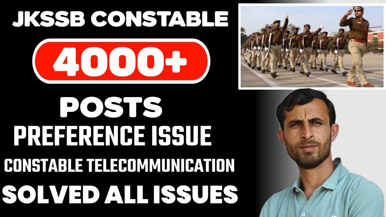 JK Police Constable Online Form 2024 | JKSSB Constable Preference ...