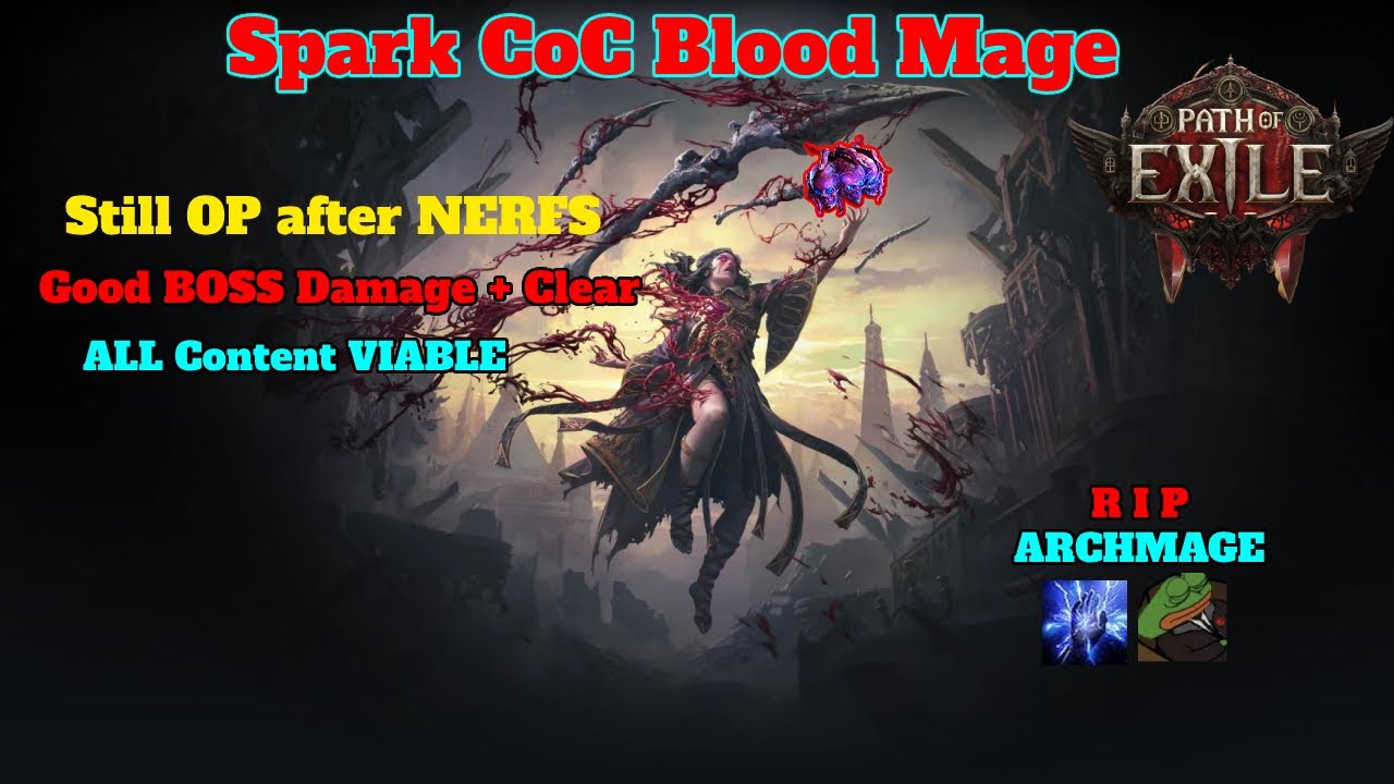 Path of Exile 2 Spark CoC Arc Blood Mage - Spark STILL OP T16 Deli ...