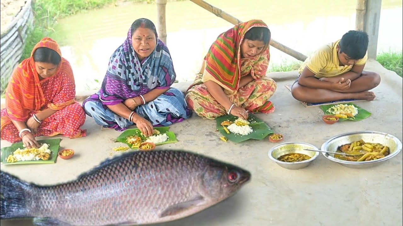 popi kitchen eating KALBAUS FISH curry & hot rice - YouTube