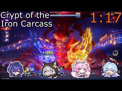 HSR Rusted Crypt of the Iron Carcass in [01:17] | Echo of War Speedrun