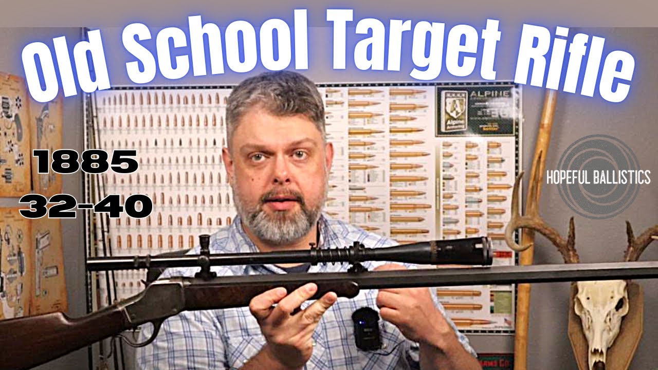 1885 Winchester with target barrel and vintage scope! - YouTube