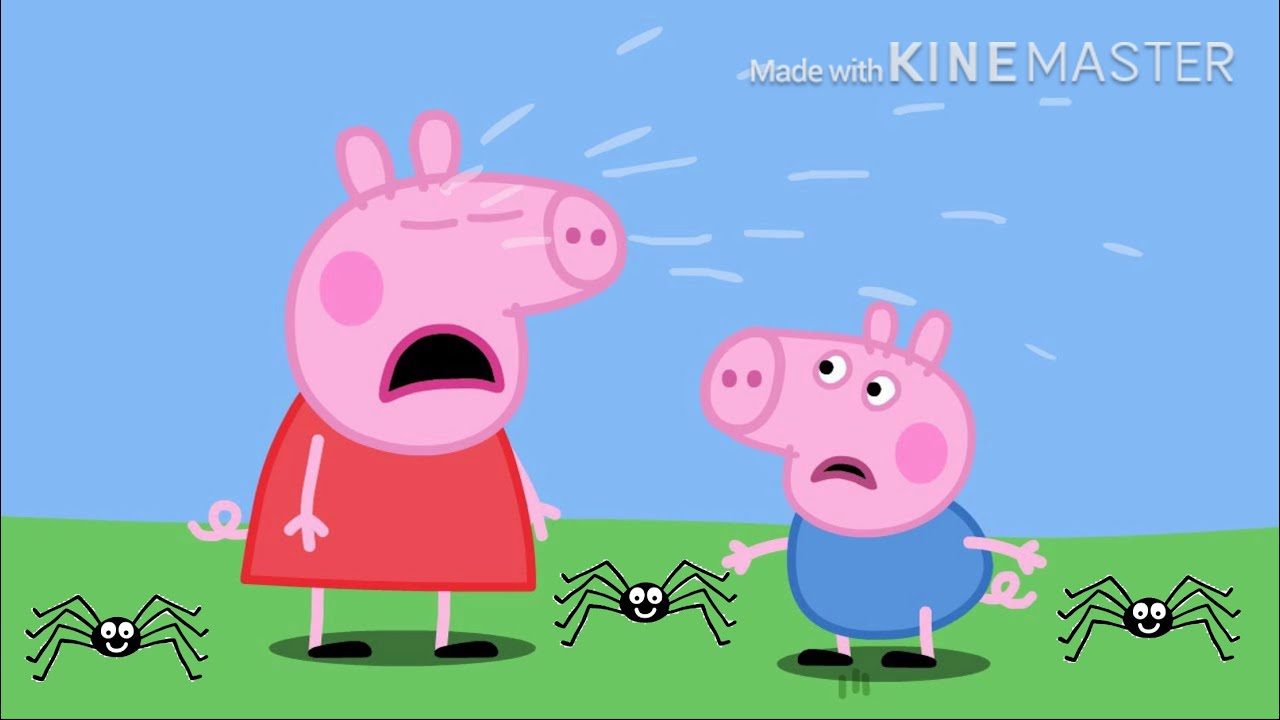 Peppa Pig is Scared of the Spider Web! | Peppa Pig Skits - YouTube