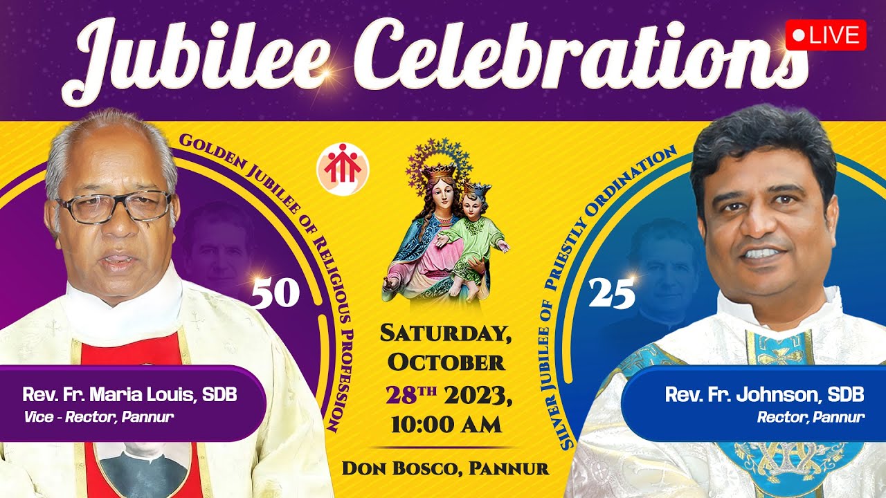 Celebrating The Jubilarians | Rev. Fr. Maria Louis, SDB & Rev. Fr ...