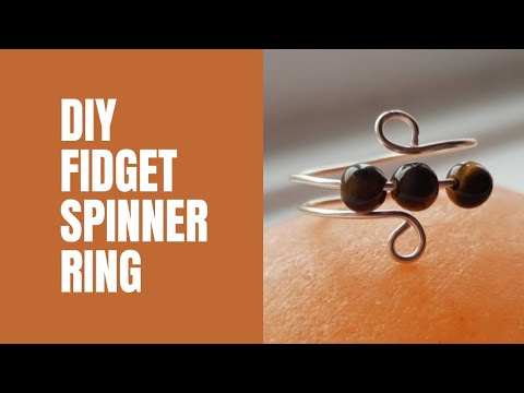 Fidget Spinner Ring Design ︎ Anxiety ring ︎ Handmade wire ring with ...