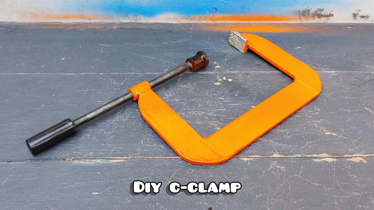 HOW TO MAKE A C-CLAMP - DIY CLAMP | Homemade C Clamp - YouTube