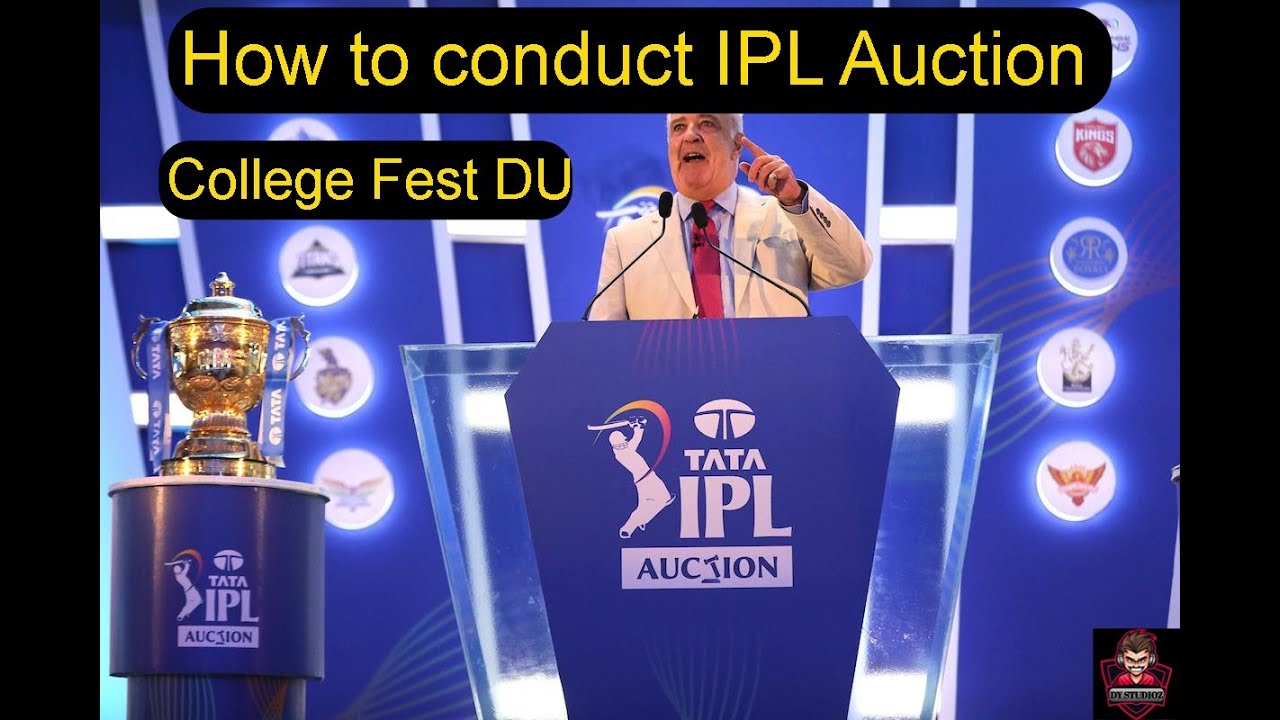 How to conduct IPL Auction for college fest || IPL Auction || DU Fest ...