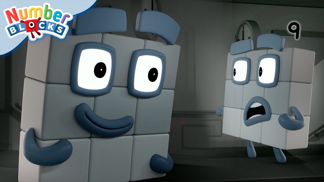 NÚMERO NOVE | Volta às Aulas 1 a 9 | Aprenda a contar | Numberblocks em ...