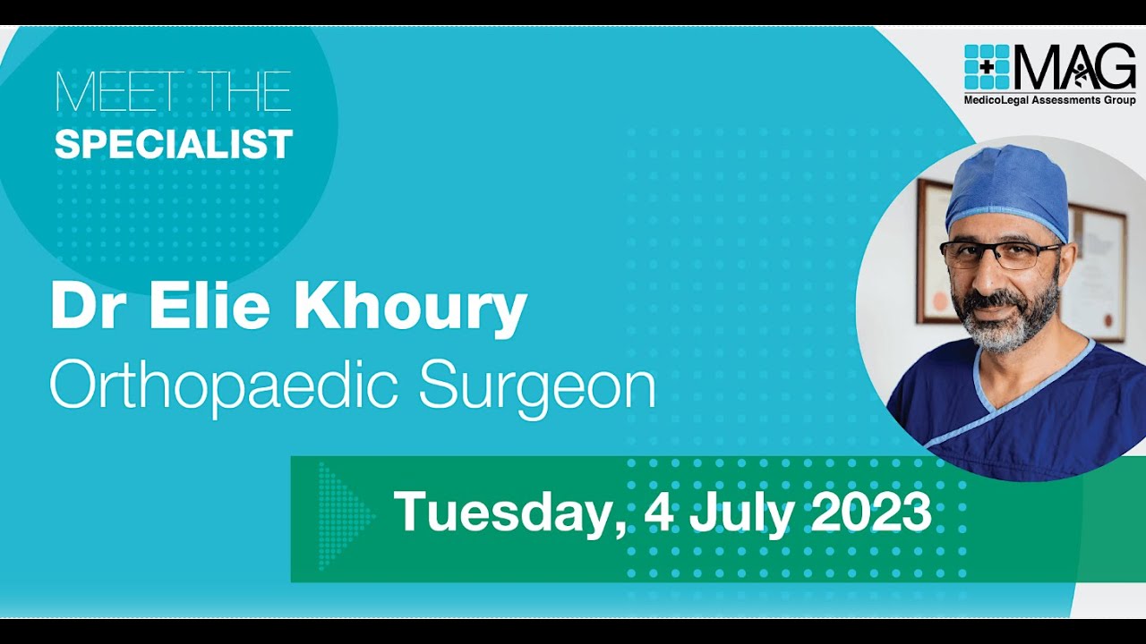 Meet the Specialist: Dr.Elie Khoury (Orthopaedic Surgeon) - YouTube